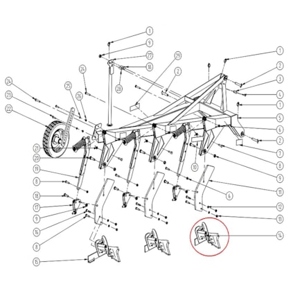 Aiveca Inferior Lisa Rabicho Curto Completo Arado Ikeda 0901001 | Novo ...