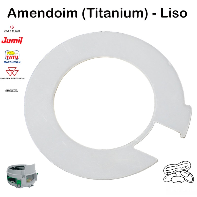 Anel Amendoim Liso Titanium J.Assy 1020073 - Loja Novo Campo