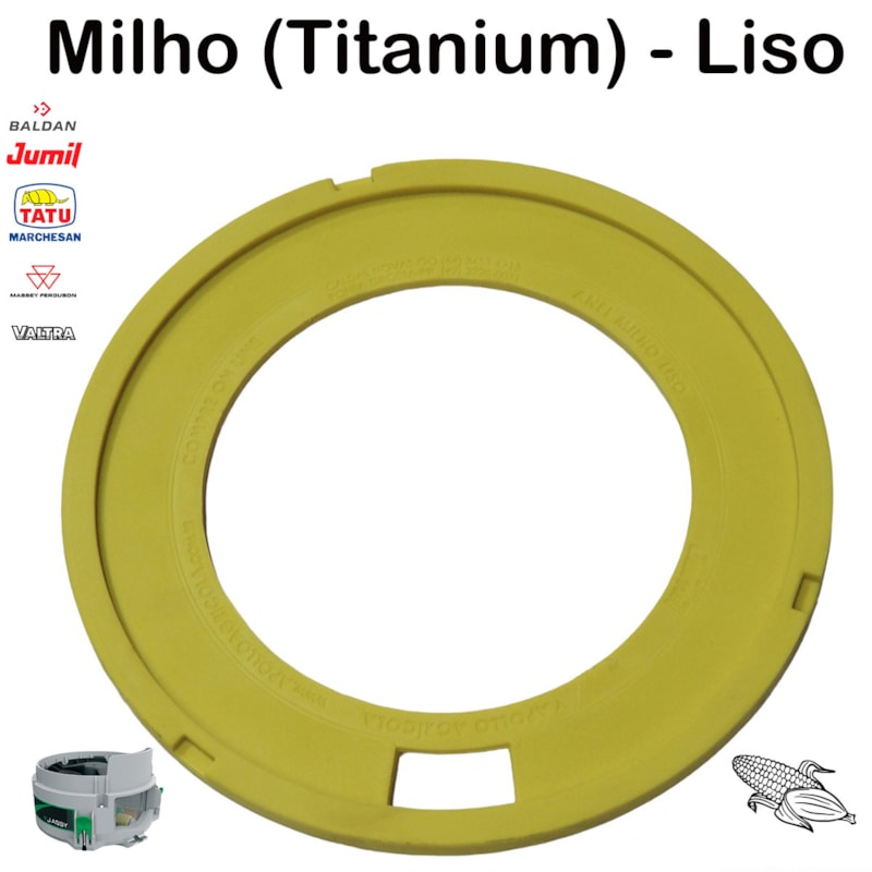 Anel Milho Liso Titanium J.Assy 1020016 - Loja Novo Campo