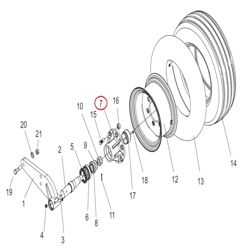 Cubo Roda Estabilizadora Plantadora PCP Similar DMB - Loja Novo Campo
